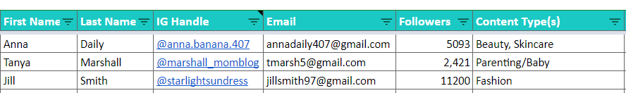 Influencer Database Template: How to Build Yours (Spreadsheet & Tips)