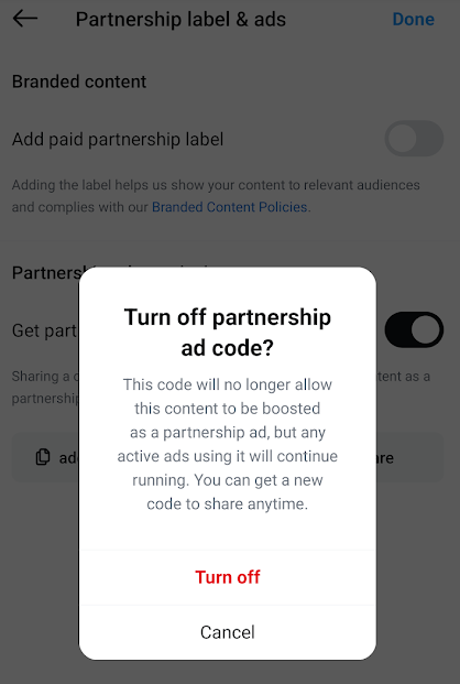 How to Get a Partnership Ad Code on Instagram (Brands & Creators)